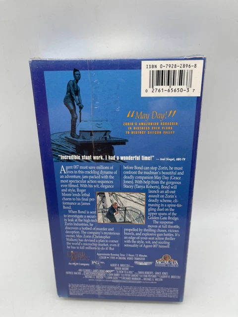 VHS A VIEW to a Kill ( 1996) The James Bond 007 Collection Watermarked ...