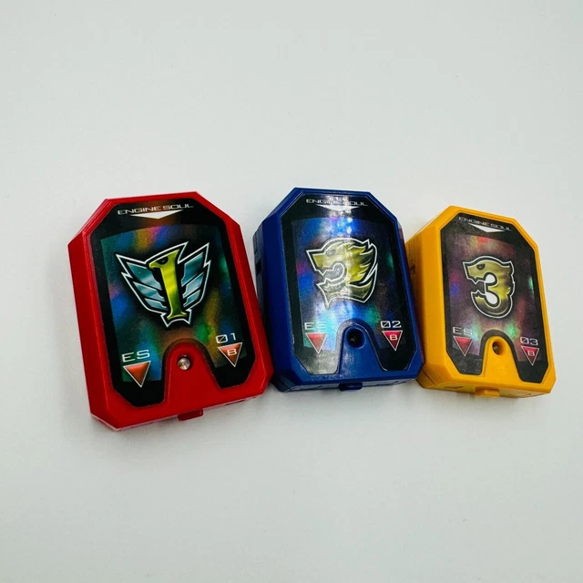 POWER RANGERS ENGINE Sentai Go-onger DX Engine Soul 1 2 3 Set Bandai £ ...