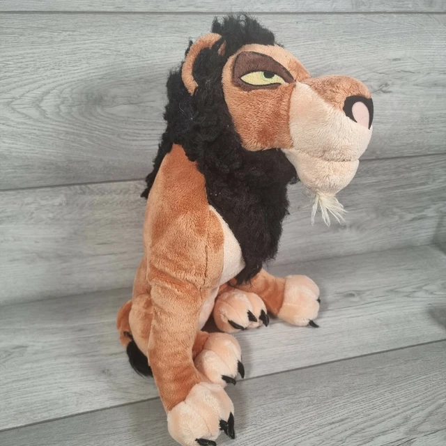 RARE DISNEY STORE The Lion King Scar Plush Soft Toy - 15” Original ...