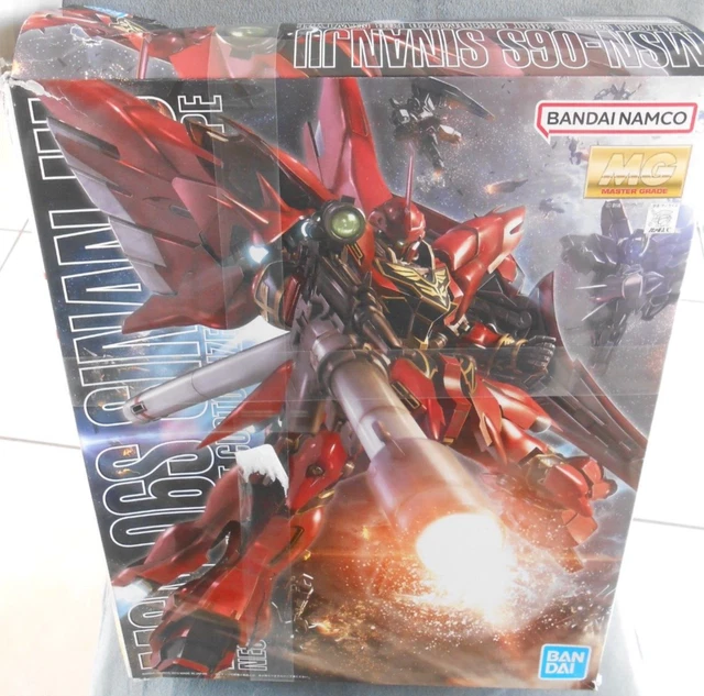 GUNDAM MG MASTER Grade MSN-06S Sinanju & Bazooka 1/100 Model Kit Gunpla ...