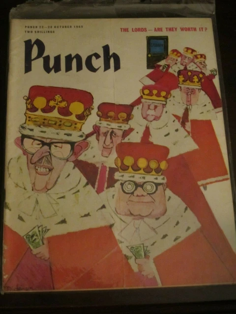 PUNCH MAGAZINE BRITISH Political Humor October 1969 The Lords are they ...