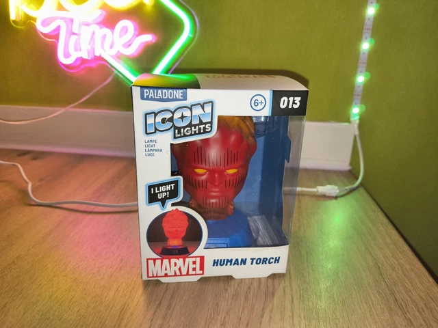 PALADONE ICONS MARVEL Fantastic Four Human Torch light lamp £14.38 ...