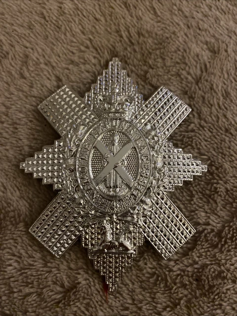 THE BLACK WATCH Royal Highland Regiment Military Cap Badge Anodised (NO ...