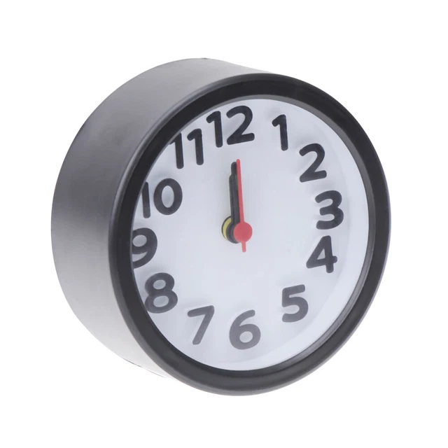 SIMPLE ROUND PLASTIC Alarm Clock Small Desktop Clock Hour and Minute £8.78 - PicClick UK