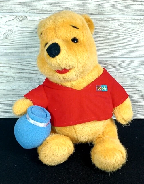 VINTAGE WINNIE THE Pooh Plush 12" Red Shirt Honey Pot Walt Disney Company 1994 £11.94 - PicClick UK