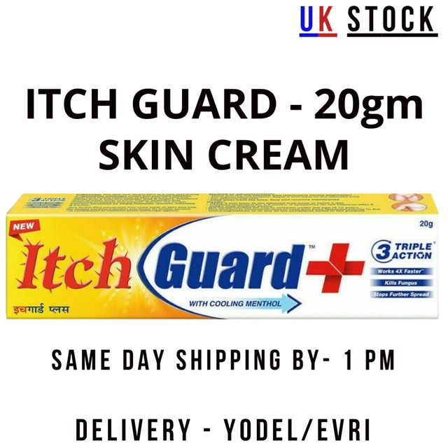 ITCH GUARD PLUS skin Cream Jock Itch Fungus Anti Fungal Anti Bacterial ...
