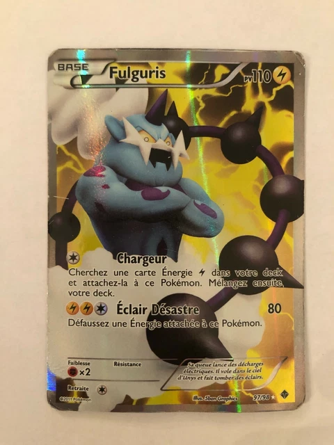 CARTE POKEMON FULGURIS Full Art Noir Et Blanc Pouvoirs Émergents 97/98 ...