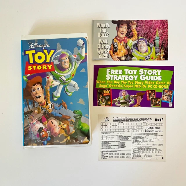 TOY STORY (VHS, 2001) Animated Movie, Clamshell, Comes with original ...