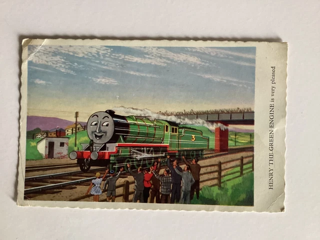 ORIGINAL POSTCARD OF Thomas the Tank series posted 1961 Henry the Green ...