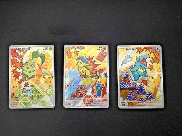POKÉMON FIRST PARTNER Illustration Collection Series 2 Johto Gen 2 Set ...