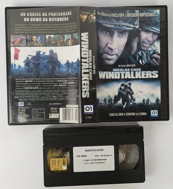 WINDTALKERS 2002 VHS Italien Nicolas Cage John Woo Adam Beach Peter ...
