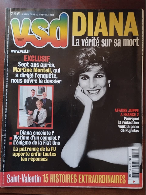 VSD DU 12/02/2004; Lady Diana, la vérité sur sa mort/ Julie Ordon ...