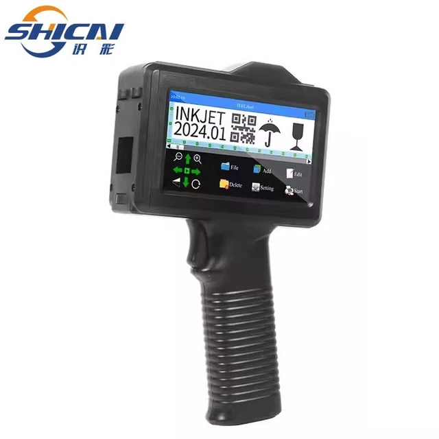 UPGRADE HANDHELD INKJET Printer 600DPI Logo Date QR Barcode Batch ...