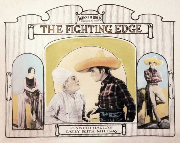THE FIGHTING EDGE Poster Patsy Ruth Miller Heinie Conklin Old Movie ...