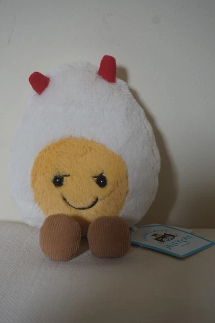JELLYCAT AMUSEABLES DEVILLED Egg - Soft Plush Toy Devil - Genuine - New ...