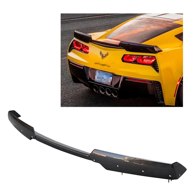 CARBON FIBER REAR Trunk Lip Wing Spoiler For 2014-2019 Corvette C7 Z06 ...