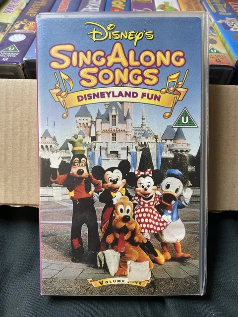 VINTAGE DISNEY SING Along Songs Disneyland Fun VHS Video Tape Volume Five £12.91 - PicClick UK