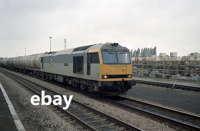 ORIGINAL 35MM COLOUR Railway Neg of Class 60 60027 at Acton Main Line £ ...