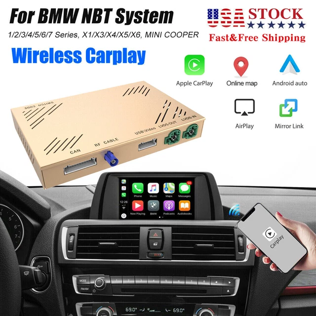 WIRELESS APPLE CARPLAY Android Auto Retrofit Interface Box For BMW NBT ...