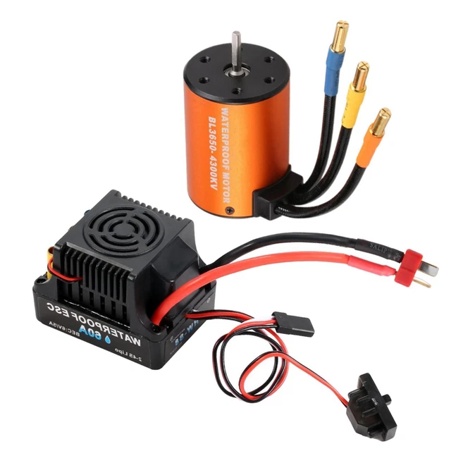 4300KV BRUSHLESS MOTOR & 60A ESC for HSP 94123 94111 94170 £43.34 ...