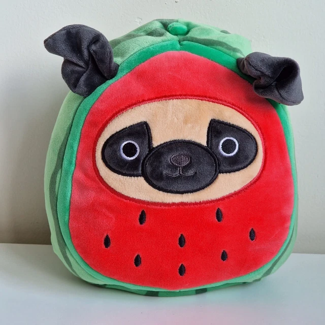 SQUISHMALLOWS PRINCE THE Watermelon Pug 7.5" Soft Toy Plush Dog Puppy ...
