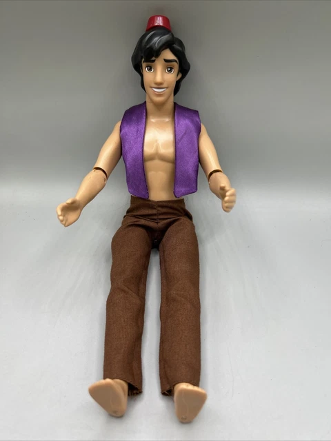 DISNEY STORE PRINCE Aladdin 12" Doll poseable action figure Official £9 ...