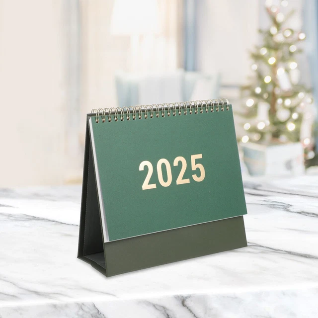 DESK CALENDAR 2025 Standing Flip Nov.2024 - Dec.2025 Monthly Desktop ...