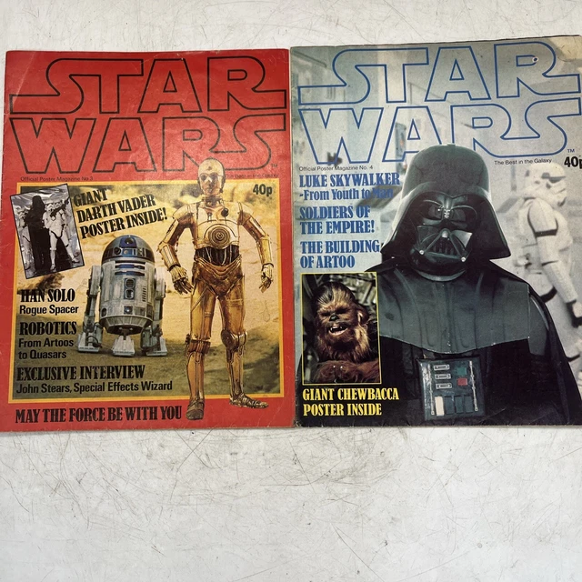 STAR WARS OFFICIAL poster magazine No 3 & 4 £15.00 - PicClick UK