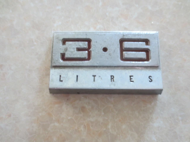 1960S FORD 3.6 litres car badge // emblem - XT Falcon ...