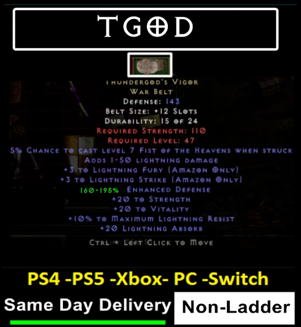 NL SC - Gheed PERFECT 40MF Charm PC-XBOX-PS4-PS5-SWITCH Diablo 2 Res ...