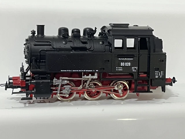 ROCO H0 04114A BR 80 Steam Tank Locomotive DB black '80 028' boxed ...