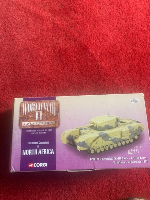 CORGI CHURCHILL MKIII Tank British Army 'Kingforce' El Alamein 1942 ...