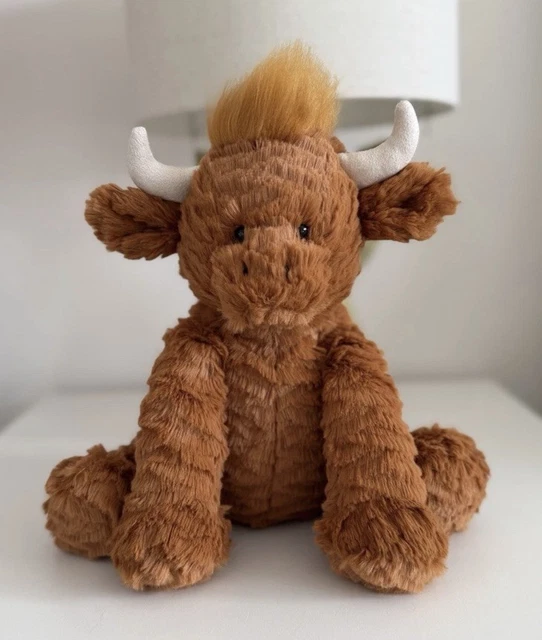 JELLYCAT VERY RARE Retired Fuddlewuddle Highland Cow Brand New With ...