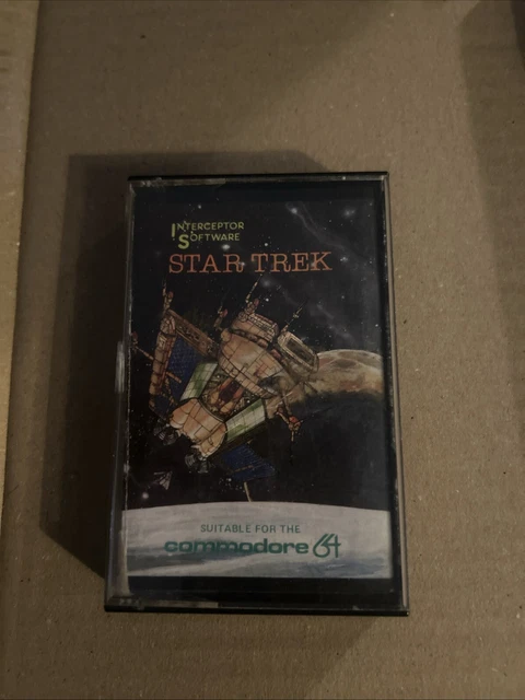 COMMODORE 64 STAR Trek Computer Game Cassette by Interceptor Software £ ...