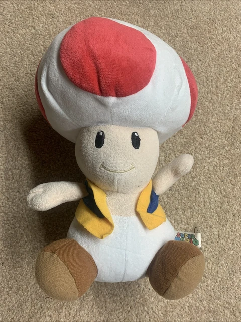 SUPER MARIO PLUSH Soft Toy Toad Mushroom Teddy 12” Nintendo £4.50 ...
