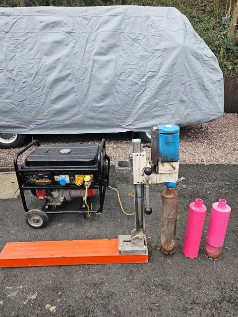 SHIBUYA R1721 CORE drill rig + 3kva Generator + 3 x Core drills + water ...