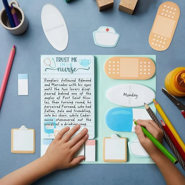 550 SHEETS ANIMAL Combination Sticky Notes Students Memo Message Paper ...