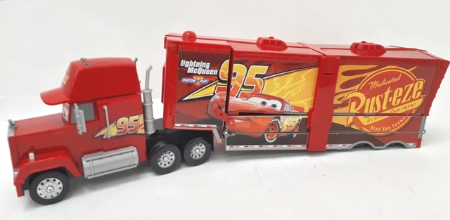 DISNEY PIXAR CARS Super Track Mack Transforming Race Track Audio Lights ...