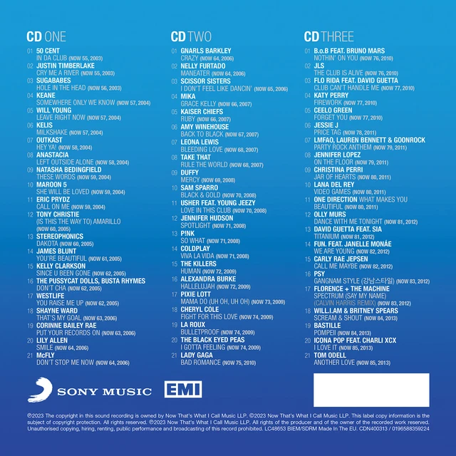 NOW THAT'S WHAT I Call 40 Years: 2003-2013 - Volume 3 (NOW) CD Box Set ...