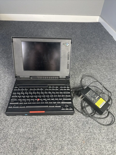 Vintage Ibm Thinkpad 755cx Retro Rare Notebook Computer With Power Cord