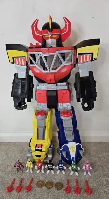 POWER RANGERS IMAGINEXT Megazord Playset Missiles Coins Figures £52.99 ...