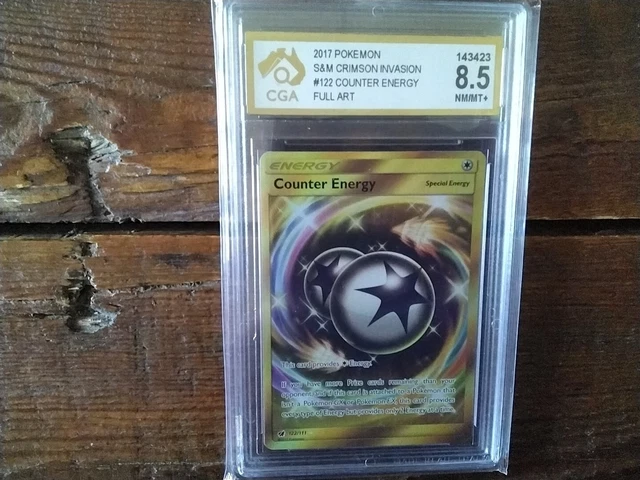 POKEMON VMAX GOLD secret graded promo counter energy 122/111 v gx ex ...