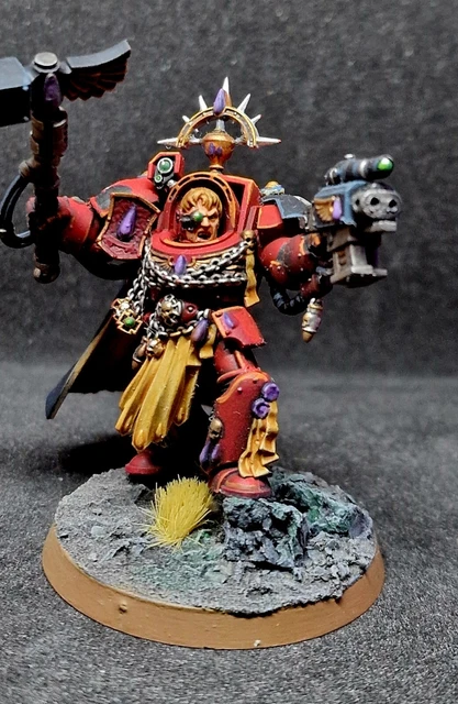 TERMINATOR CAPTAIN BLOOD Angels Firstborn Warhammer 40k Painted £25.00 ...