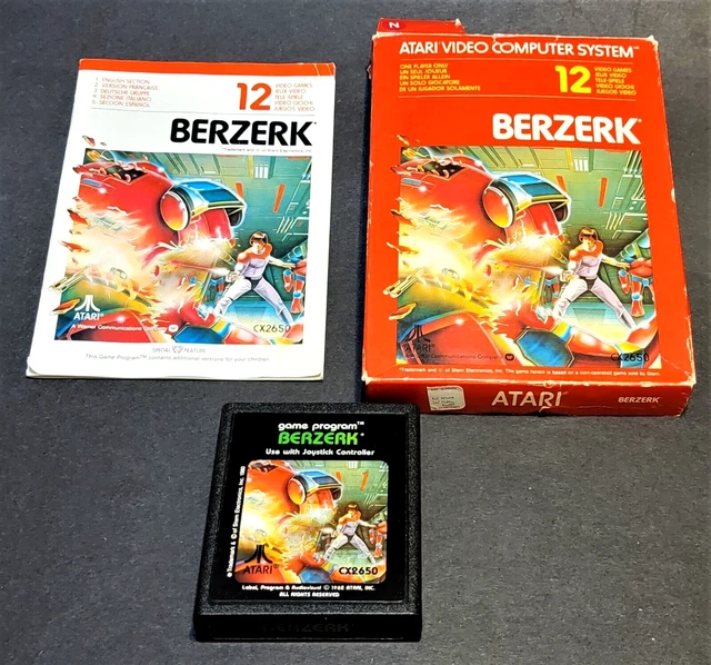 BERSERK (ATARI 2600, 1982) Red Box Variant Rare HTF $39.99 - PicClick CA
