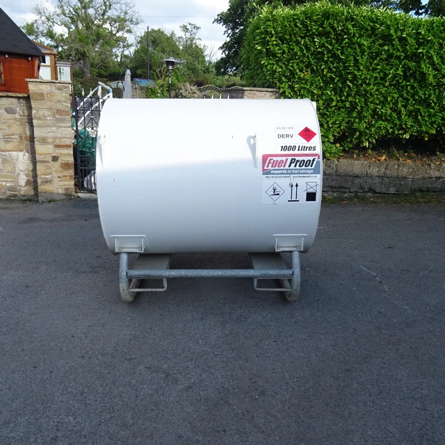 £1750+VAT FUELPROOF 1000 Litre Static Fuel Bowser Tank Tractor Digger ...