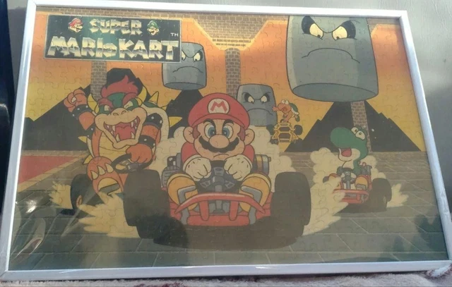 RARE SUPER MARIO Kart Puzzle 252 Pieces Nintendo Promo Thwomp Attention ...