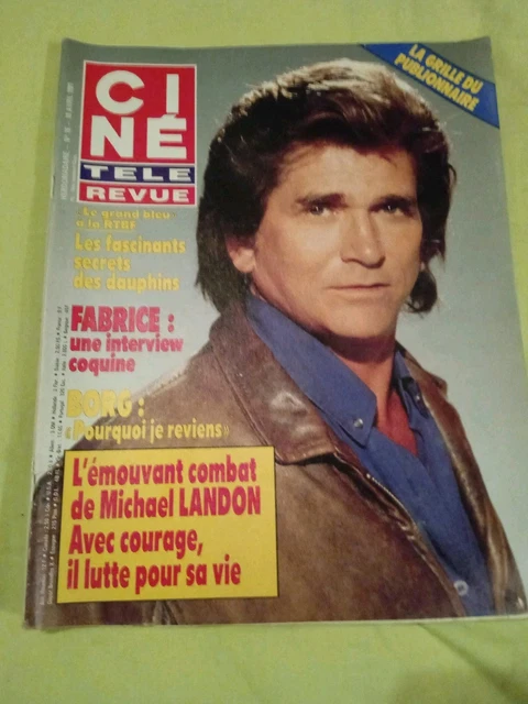 CINÉ TÉLÉ REVUE de 1991 - Michael Landon, John McCook, Björn Borg ...