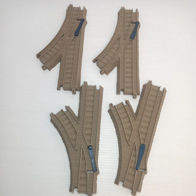 4 X TRACKMASTER 1 (old style brown) Switch Track Thomas the Tank ...