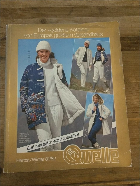 QUELLE KATALOG, HERBST/WINTER 1981/82, der goldene Katalog, kultige ...