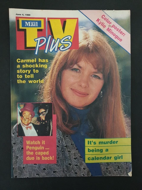 TV PLUS - Vintage Australian Magazine June 4, 1989 KYLIE MINOGUE PIN-UP ...
